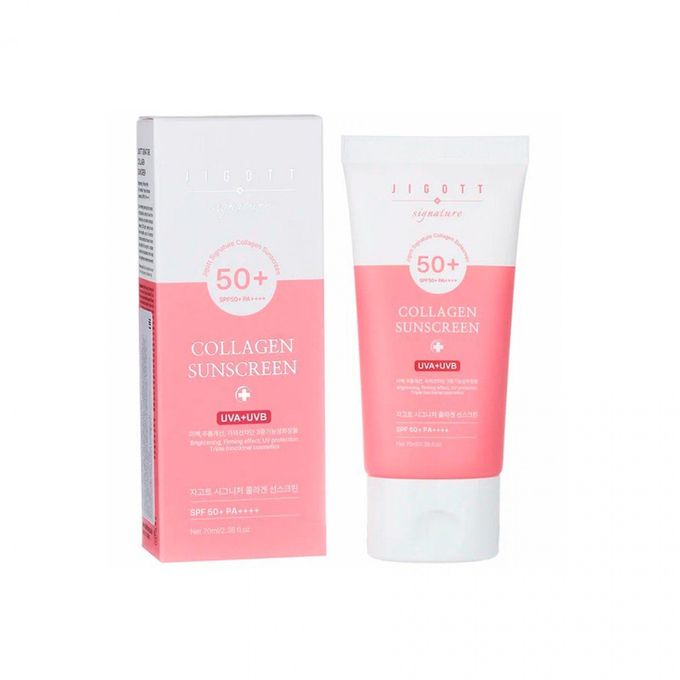 Jigott Signature Collagen Sunscreen Spf50 Pa++ 70Ml | Veela Beauty ...