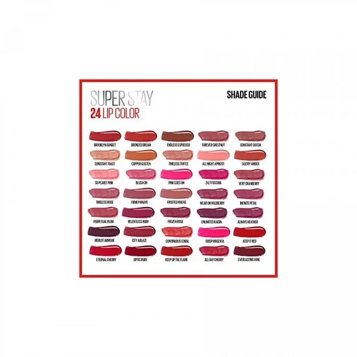 Maybelline Super Stay 24 2Step Highly Pigmented Color Armour Red ...
