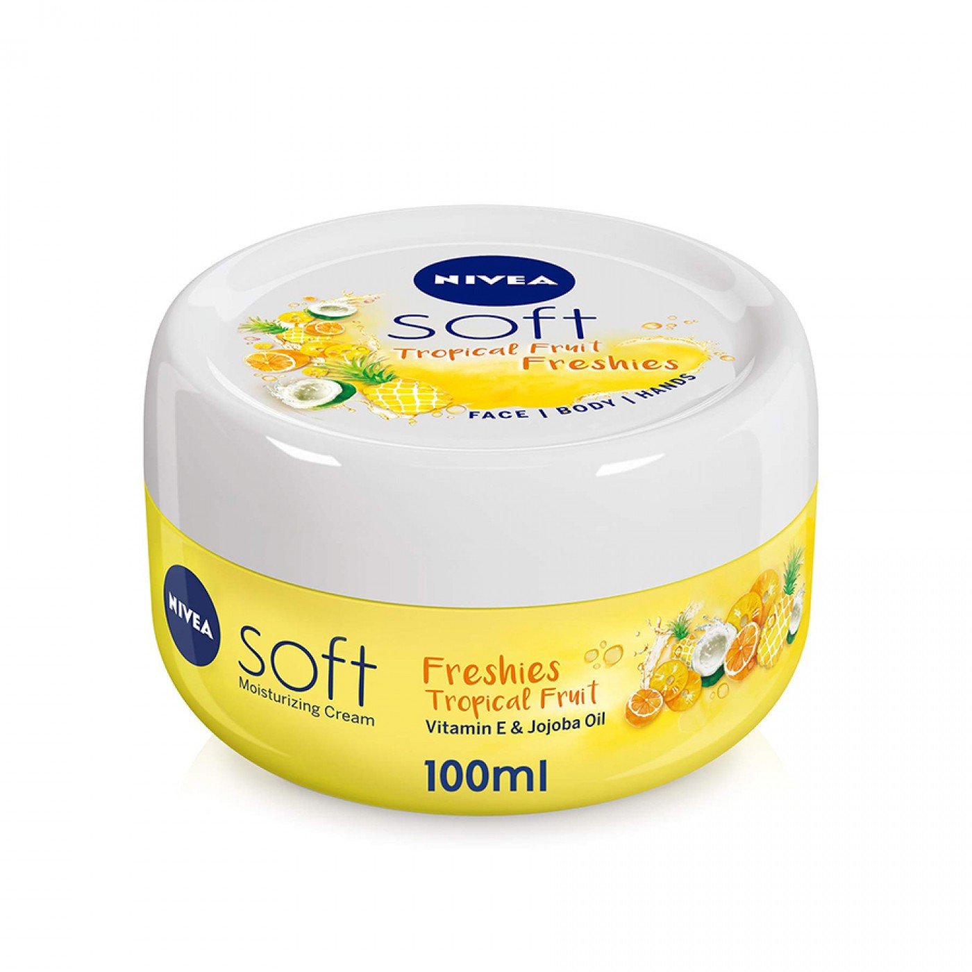 Nivea Soft Freshies Moisturizing Cream Tropical Fruit 100ml | Veela ...