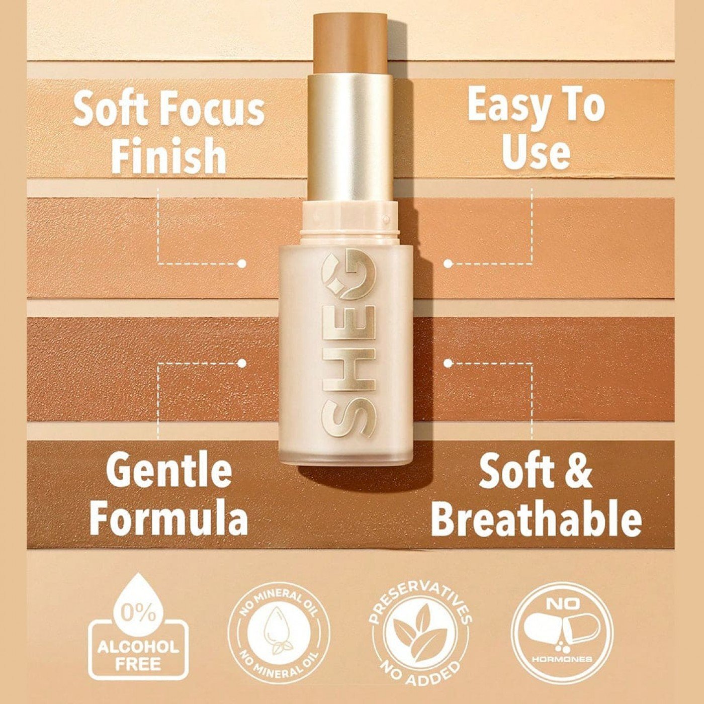 Sheglam Skin Magnet High Coverage Foundation Stick-nude-10G | Veela ...